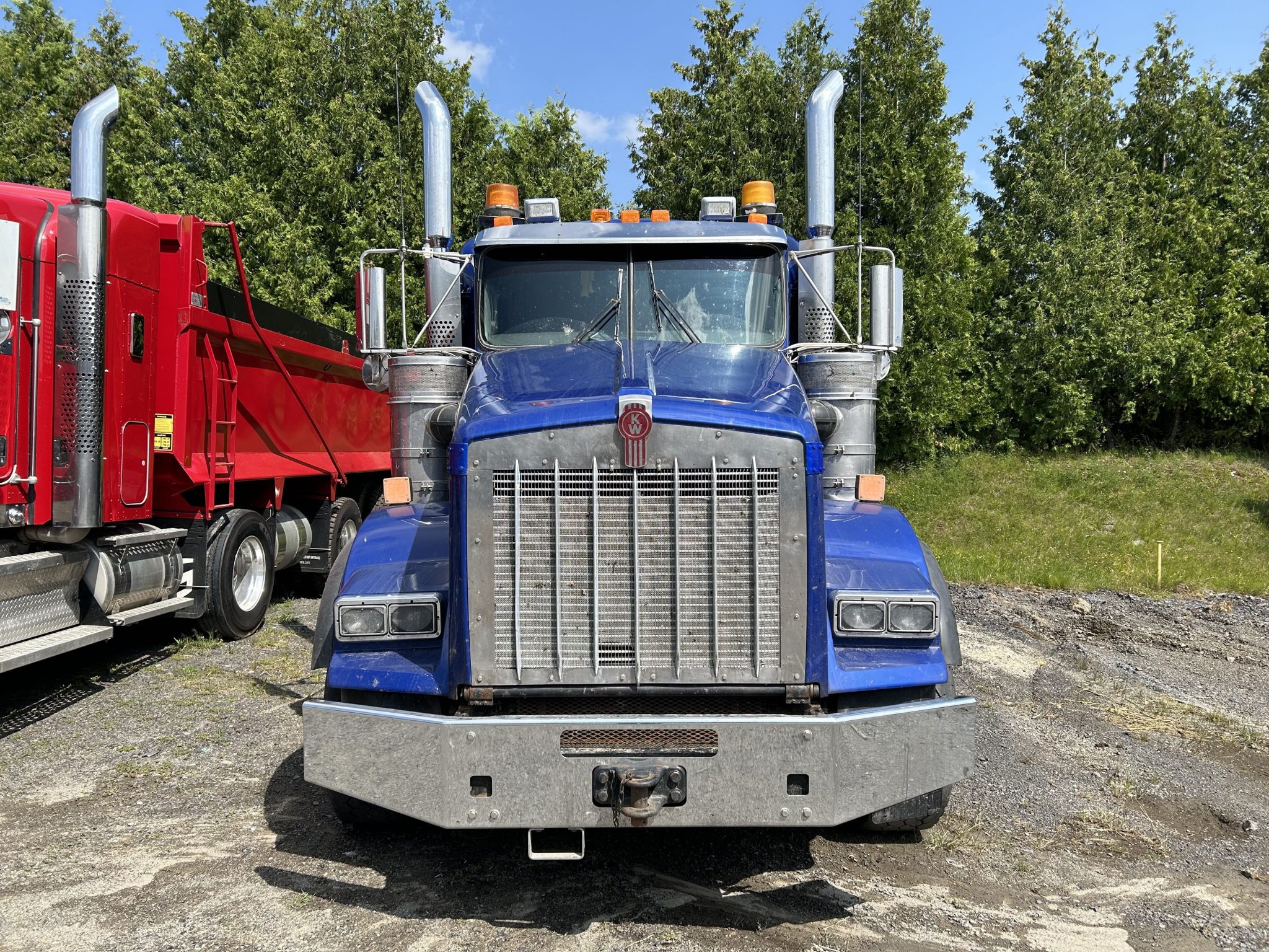 2019 Kenworth T800 Blue/silver stripes - I-2916 - Eagle Equipment