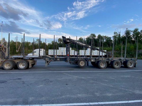 2016 Manac 4 Axle Log Trailer with 2021 Serco 7500 Loader - I-3109 ...